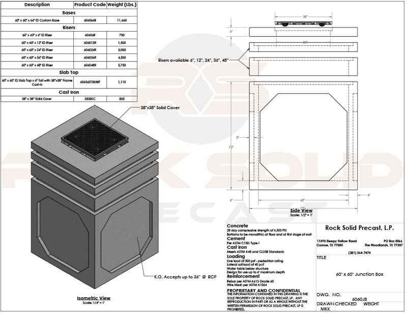 Rock Solid Precast L.P. - Quality Precast Products - Junction Box ...